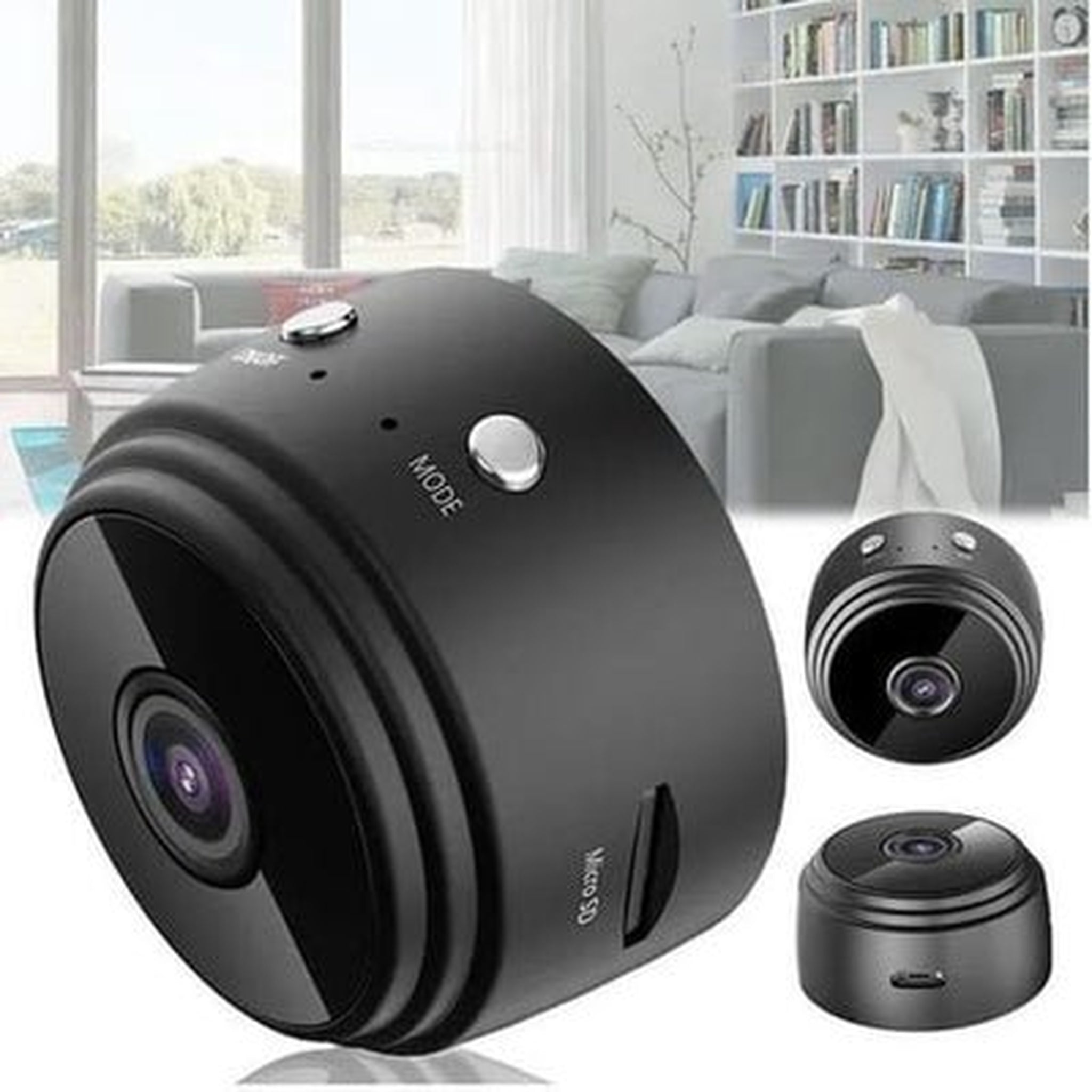 Mini Câmera WiFi HD - Tempo Real e Visão Noturna